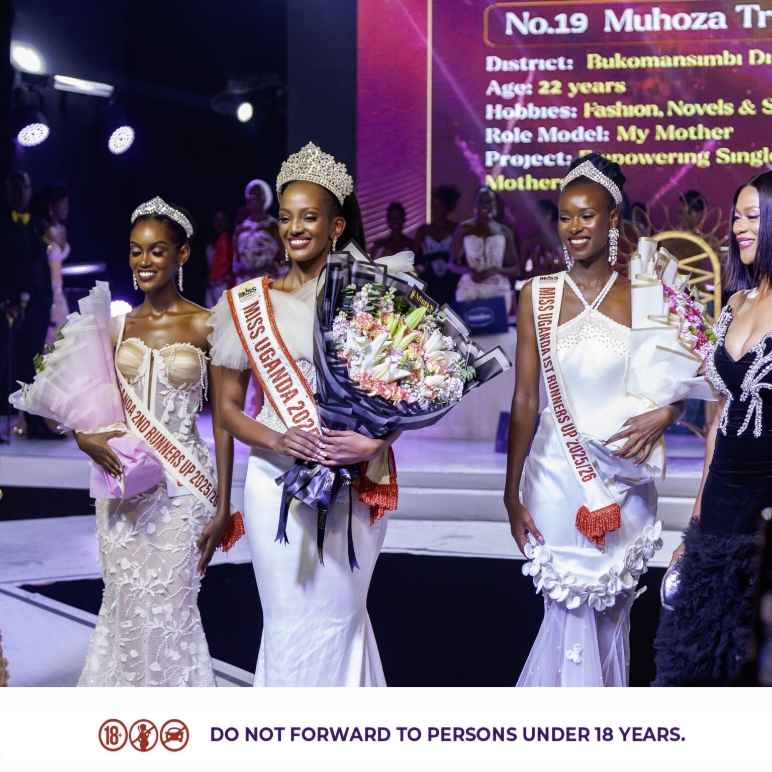 Muhoza Trivia Elle Wins Miss Uganda 2025–26 In White Glamour